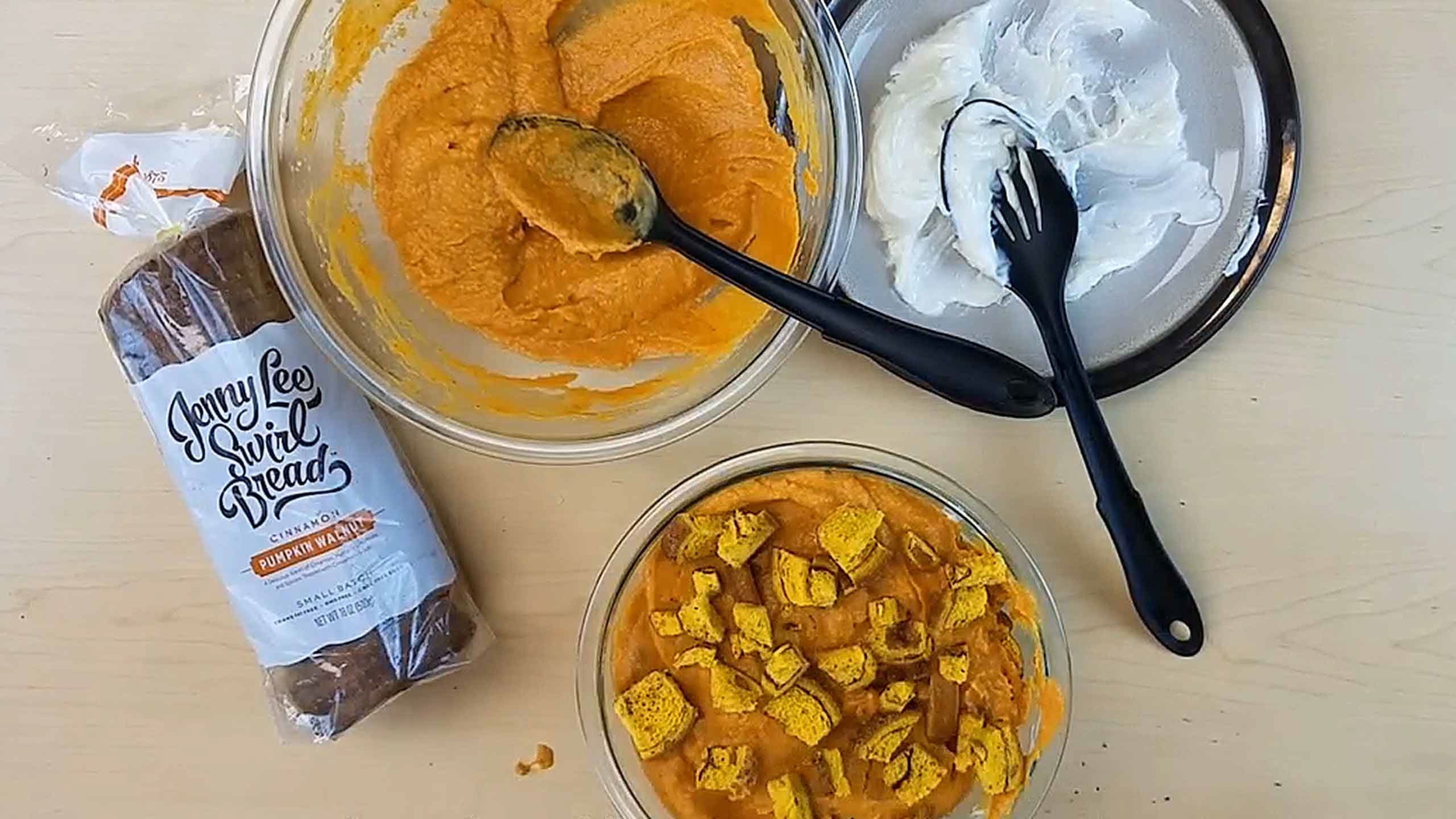 Pumpkin Pie Swirl Bread Trifle – Jenny Lee Swirl Bread